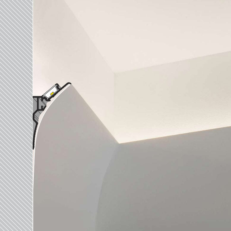 SILEY12 LED-2m profile for indirect lighting TRIMLESS – Valotehdas